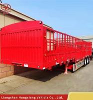 China Store House Bar Semi Trailer with 3-Axle Van-Type High Sidewall Fence Stake Transport for sale