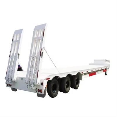 China 3 Axle Tipper Semi Trailer ABS Anti-lock Braking System 60 Ton Flatbed Semi-Trailer for sale