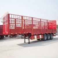 China 3 Axles 50t Tri Axle 50 Tonne Heavy Duty Fence Semi Trailers Stake Semitrailer with 1 for sale