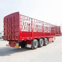 China 3 Axles 50t Tri Axle 50 Tonne Heavy Duty Fence Semi Trailers Stake Semitrailer with 1 for sale
