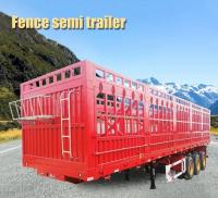 China 3 Axles 50t Tri Axle 50 Tonne Heavy Duty Fence Semi Trailers Stake Semitrailer with 1 for sale