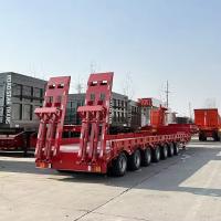 China Cimc 2/3/4 Axles 40FT Container Flat Bed Truck Semi-Trailers Twist Lock and Wabco Brake Valves for sale