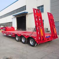 China Cimc 2/3/4 Axles 40FT Container Flat Bed Truck Semi-Trailers Twist Lock and Wabco Brake Valves for sale