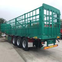 China 3 Axle 60 Ton Stake Fence Cargo Storehouse Semi-Trailer with ABS Anti-lock Braking System for sale