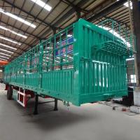 China 3 Axle 60 Ton Stake Fence Cargo Storehouse Semi-Trailer with ABS Anti-lock Braking System for sale