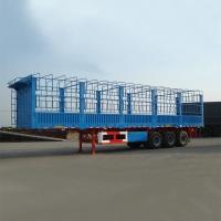 China Steel 3 Axles Stake/Side Board/Fence Semi Trailer for Cargo/Fruit/Livestock/Mineral for sale