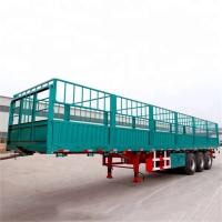 China Steel 3 Axles Stake/Side Board/Fence Semi Trailer for Cargo/Fruit/Livestock/Mineral for sale