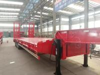China 12 Tire Number Customized Low Bed Semi-Trailer for Construction Machinery Equipment for sale