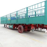 China Commercial Used Flower Basket Semi-Trailer with 2/3/4 Axles and Steel Material for sale