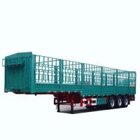China 3 Axles Storehouse Bar Semi-Trailer Livestock Transportation with Light Duty Grade for sale