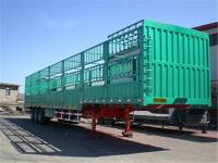 China Truck Trailer 2/3/4 Axles Cargo Animal Transport Fence Semi Trailer Side Wall Trailer for sale