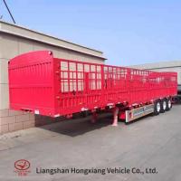 China 60t Capacity Livestock Semi Trailer with Door for Animals Transportation and Durable for sale
