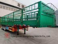 China 60t Capacity Livestock Semi Trailer with Door for Animals Transportation and Durable for sale
