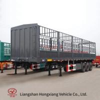 China 60t Capacity Livestock Semi Trailer with Door for Animals Transportation and Durable for sale