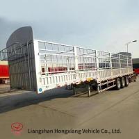 China 60t Capacity Livestock Semi Trailer with Door for Animals Transportation and Durable for sale