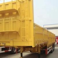 China 3-Axis Animal Livestock Cargo Fence Semi-Trailer for Cross Arm Type Suspension System for sale