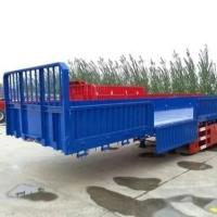 China Self-dumping 3-Axis Fence Semi-Trailer with and Cross Arm Type Suspension Systems for sale