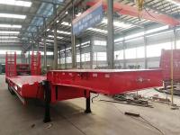 China 60ton 20FT Flat Bed Container 40FT Flatbed Semi Truck Trailer with High Load Capacity for sale