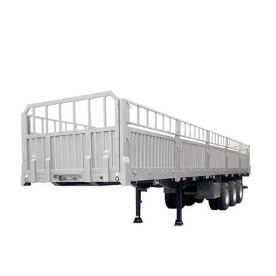 China Three-Axis Flower Basket Animal Carrier Mesh Cargo Fence Semi-Trailer Made of Steel for sale