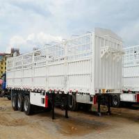 China Cross Arm Type 3 Axle 40 Ton Fence Semi-Trailer with Air Suspension Axle and Versatile for sale