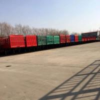China Cheaper High Side Fence Flatbed Truck Trailer Fence Cargo Semi-Trailer with 2 Axles for sale