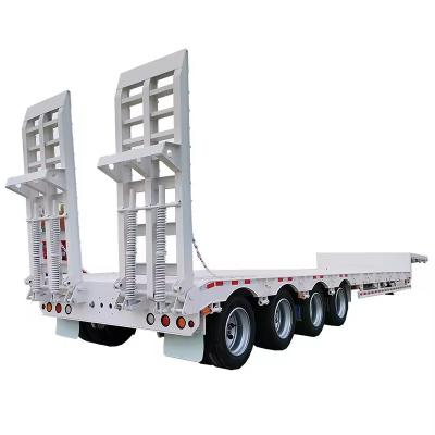 China Three Axle Six Bridges Semi-Trailer Flatbed Truck for Your Transportation Requirements for sale