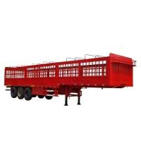 China Steel 3-Axis Fruit and Vegetable Livestock Semi-Trailer Pile Fence Dry Semi-Trailer for sale