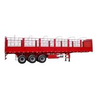 China 60 Tons Warehouse Semi Trailer with High Side Fence 2 Axles 3 Axles and Tread 1820mm for sale