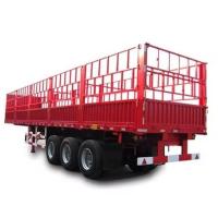 China 60 Tons Warehouse Semi Trailer with High Side Fence 2 Axles 3 Axles and Tread 1820mm for sale