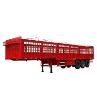 China 60 Tons Warehouse Semi Trailer with High Side Fence 2 Axles 3 Axles and Tread 1820mm for sale
