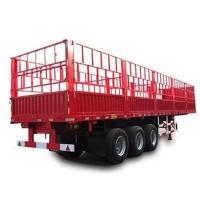 China 60 Tons Warehouse Semi Trailer with High Side Fence 2 Axles 3 Axles and Tread 1820mm for sale