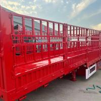 China 60 Tons Warehouse Semi Trailer with High Side Fence 2 Axles 3 Axles and Tread 1820mm for sale