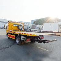 China Jmc 4*2 Tow Truck Wrecker Flat Bed 2tons Light Crane Truck Flat Towing Truck Fuel Diesel for sale