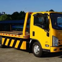China 3 Tons Light Duty I-Suzu Kv100 4X2 Slide Flat Bed Recovery Tow Truck for Kyrgyzstan for sale