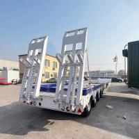 China 2.3 Axle Number Container Semi Trailer Flat Bed Trailer for sale