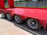 China 2.3 Axle Number Container Semi Trailer Flat Bed Trailer for sale