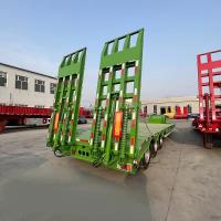 China 2.3 Axle Number Container Semi Trailer Flat Bed Trailer for sale