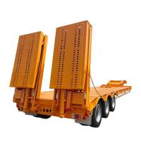 China Self-dumping 6-Line 12-Axle Gooseneck Low Bed Semi-Trailer for Heavy Duty Machinery for sale