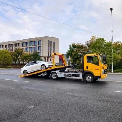 China Japan I-Suzu Wrecker Tow Truck Remote Control Hydraulic Roll Back Flatbed 4X2 6 Wheels for sale