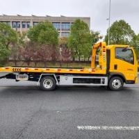 China Japan I-Suzu Wrecker Tow Truck Remote Control Hydraulic Roll Back Flatbed 4X2 6 Wheels for sale