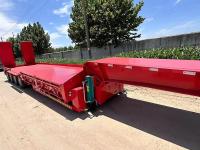 China Tire 12r22.5 3 Axle 40 FT Flatbed Semi Truck Trailer for Iron Container Transportation for sale