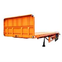 China Heavy Duty Equipment Transport Lowboy 100 Ton 4 Axles Lowbed Semi Trailer with Iron Body for sale