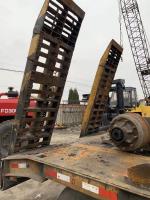 China Three Lines Six Axes 40 60ton Long Gooseneck Lowbed Trailer with 1820mm Tread Iron for sale