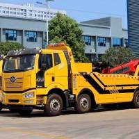 China Customer prime 3 Ton Dongfeng Flatbed Rotater Tow Truck Wrecker with 4 Ton Hydraulic Winch for sale