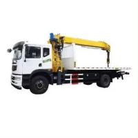 China Customer prime 3 Ton Dongfeng Flatbed Rotater Tow Truck Wrecker with 4 Ton Hydraulic Winch for sale