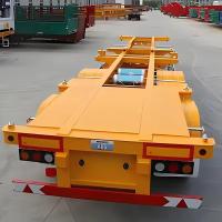 China 13500X3000X1550 mm Iron Lowbed Semi Trailer for Machinery Transport 13m Flatbed Trailer for sale