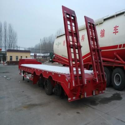 China 3 Axles 80ton Lifting Tipping Dump Tipper Semi Truck Trailer Heavy Load Capacity for sale