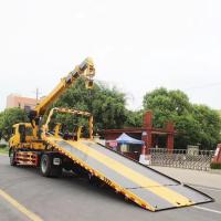 China 5 Ton Flatbed Trailer Wrecker Truck for Heavy Duty Towing Demands for sale