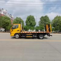 China 5 Ton Flatbed Trailer Wrecker Truck for Heavy Duty Towing Demands for sale