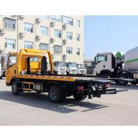 China 5 Ton Flatbed Trailer Wrecker Truck for Heavy Duty Towing Demands for sale